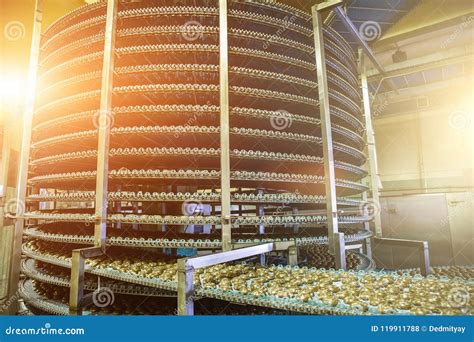 Big Industrial Automated Round Conveyor Line Or Belt Machine In Bakery
