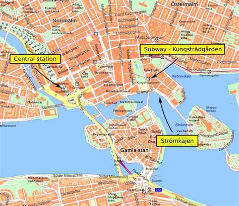 Stockholm Cruise Port Map