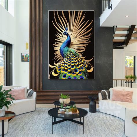 Peacock Wall Art Etsy