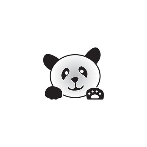 Panda Icon Logo Vector Design 13771926 Vector Art At Vecteezy