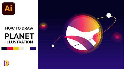 How To Design Glass Planet Vector Illustration Complete Step By Step Adobe Illustrator Tutorial