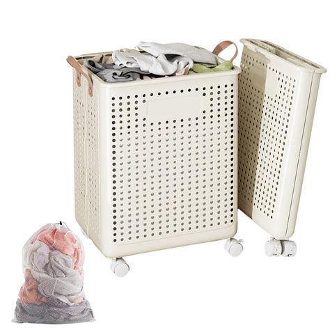 67l Foldable Laundry Hamper，rolling Laundry Hamper，laundry