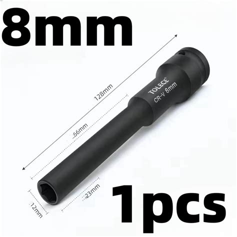 8 10mm Hex Socket Spanner Set Drive Converter Impact Wrench Hex Socket