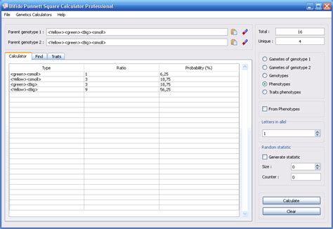 Genetic Calculator Exclusive