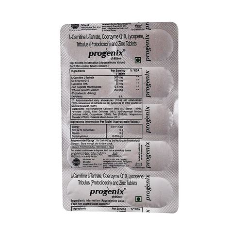Progenix Tablet 10s Price Uses Side Effects Composition Apollo