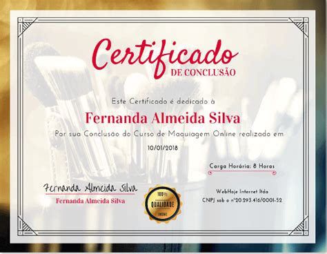 Curso De Maquiagem Online Com Certificado Edenia Borges