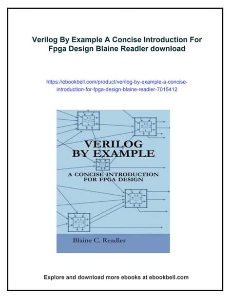 Verilog By Example A Concise Introduction For Fpga Design Blaine