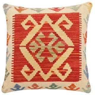 Bohemian Lovie Turkish Hand Woven Kilim Pillow 18 X 18 Bed Bath