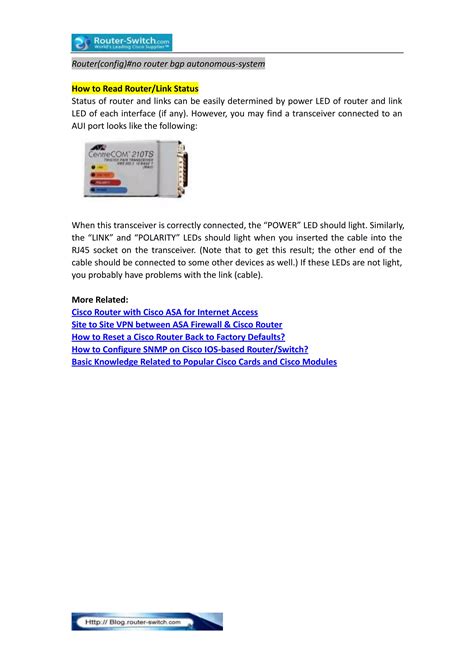 Cisco Router Configuration Tutorial Docx