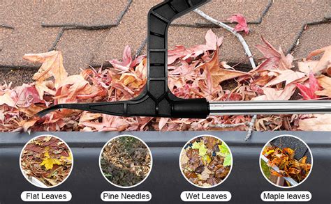 180cm Gutter Cleaner Tool Gutter Cleaning Tools From The Ground Detachable Gutter Cleaning