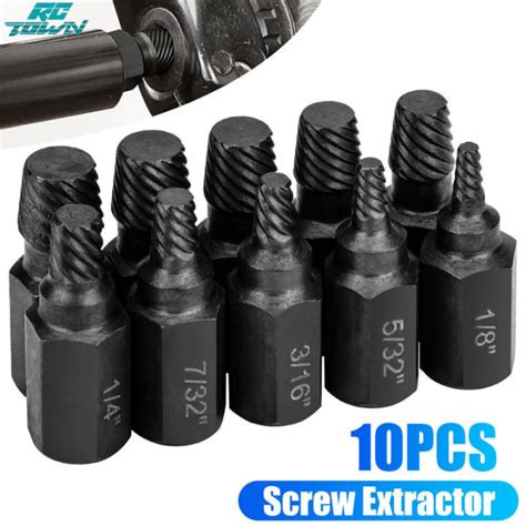 10 Pcs Screw Extractor Set Bolt Extractor With Multi Tooth Rust Proof High Hardness Bolt