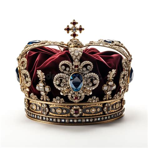 Photo Of The Queen S Crown Isolated On A Plain Background Stock Illustration Illustration Of