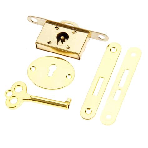 Dreld Gold Classical Lock Drawer Cabinet Wardrobe Grandado