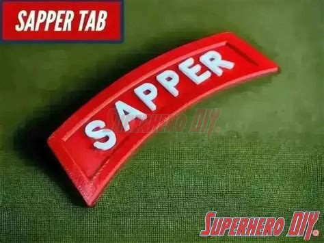 Sapper Tab 3d Printed Sapper Combat Engineer Tab Multiple Sizes