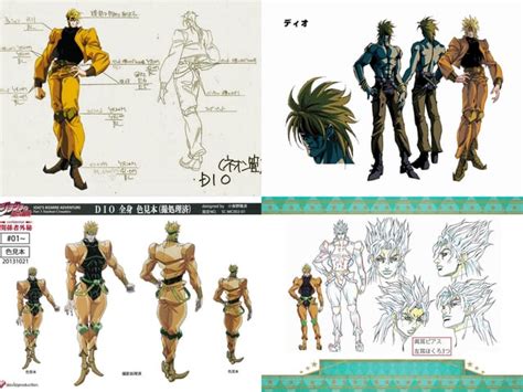 Dio Model Sheets For Ova And Anime Part 3 6 R Stardustcrusaders