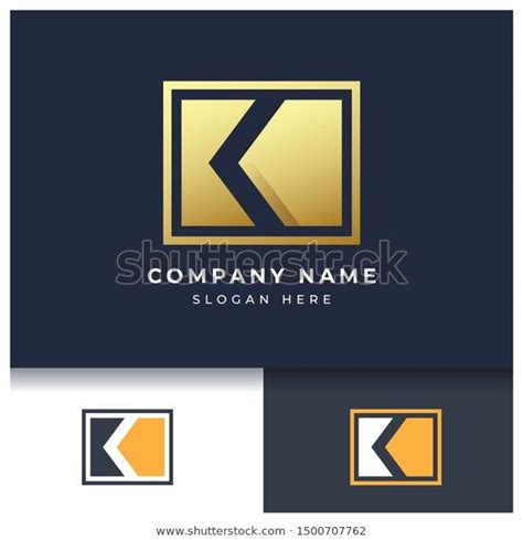 Letter K Monogram Logo Designmodern Luxury Stock Vector Royalty Free