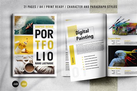 Portfolio Template A Print Template By Grkic Creative