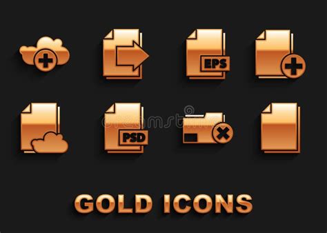 Set Psd File Document Add New Document Delete Folder Cloud Storage