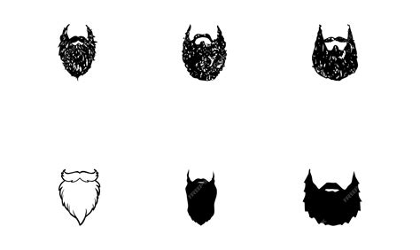 Premium Vector Beard Vectors Icon Set