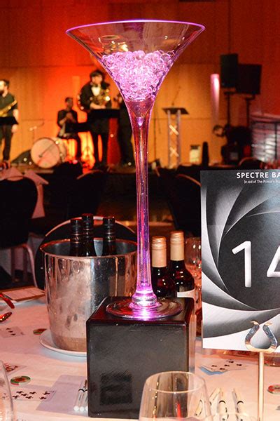 Party Props For Hire Martini Glass With Gel Balls