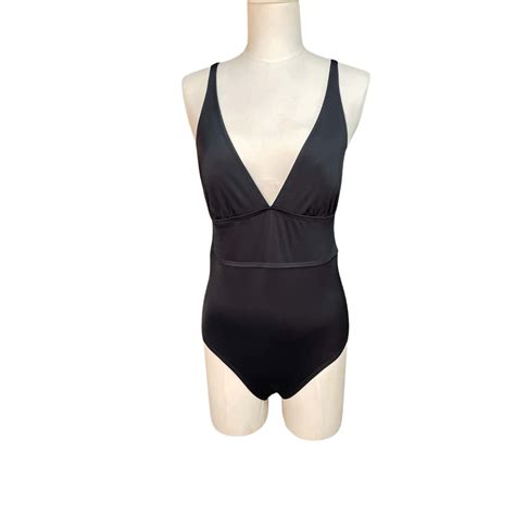 Womens Une Piece Black Swimsuit Size 12 S