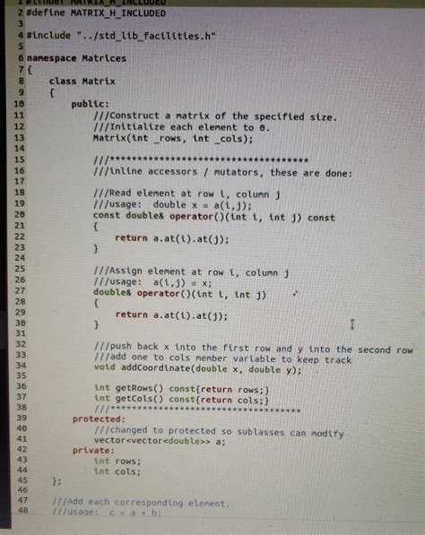 Polygon Matrix C Program I Only Need To Implement