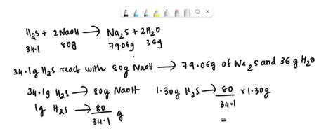 solved how many grams of sodium sulfide are formed if 1 80 g of