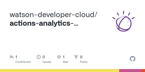 Github Watson Developer Cloudactions Analytics Dashboard