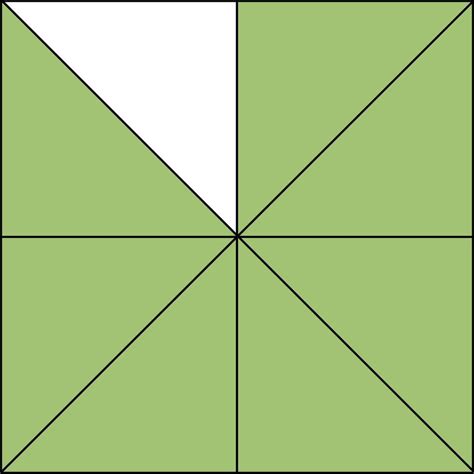 Seven Eighths Square Fraction Models 54236129 Vector Art At Vecteezy