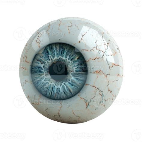 Intricate Frosted Glass Eye Sculpture In A Modern Display 52786317 Png