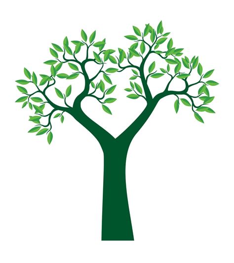 Shape Of Green Tree With Leaves Vector Outline Illustration 22432339 Vector Art At Vecteezy