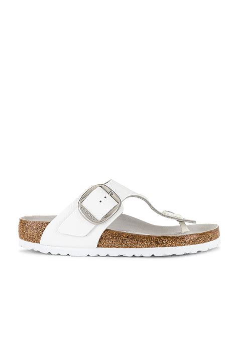 Birkenstock Gizeh Big Buckle Sandal In White Revolve