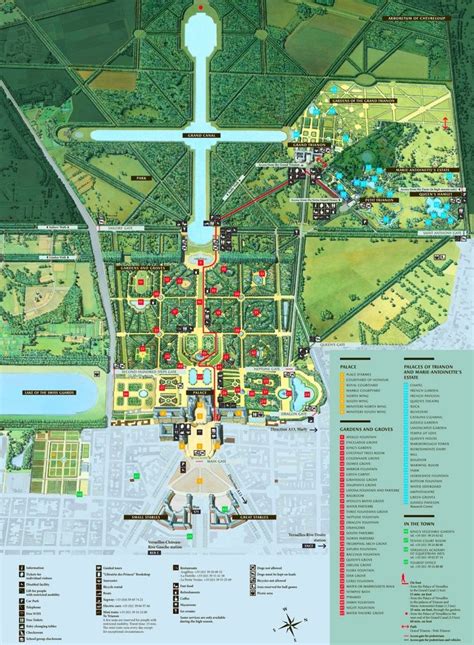 Palace Of Versailles Tourist Map Palace Of Versailles Tourist Map