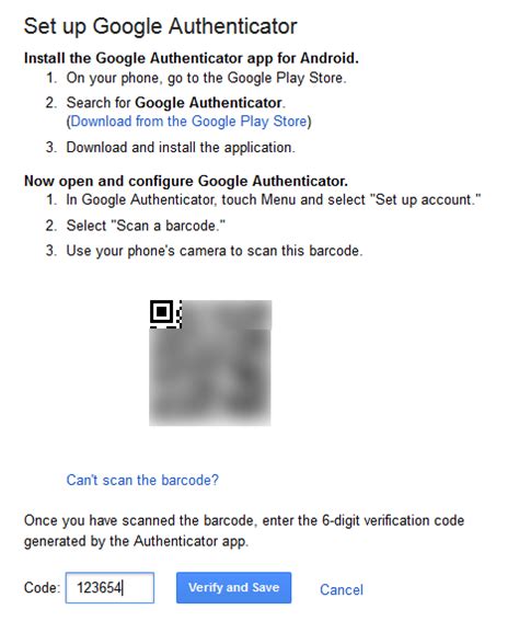Google Two Step Authentication Stugon
