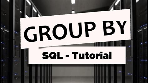 SQL GROUP BY SQL Tutorial Deutsch YouTube