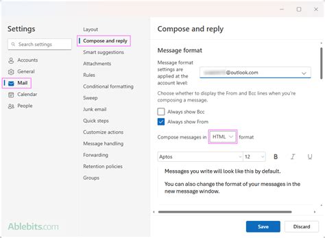How To Send Html Emails In Outlook And Stop Converting To Plain Text