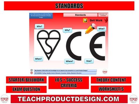 Standards Bsi Ce Iso Lion Mark Weee Elv Recycling Gcse A Level Teaching Resources