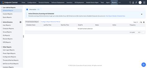 Reporting And Auditing Endpoint Central Manageengine