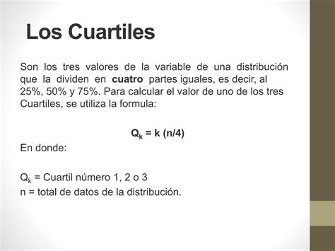 Cuartiles Decilespercentiles Pptx