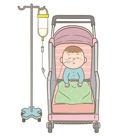 経鼻経管栄養中の幼児のイラスト🎨【フリー素材】｜看護roo カンゴルー
