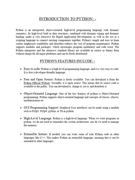 Introduction To Python 1 Pdf