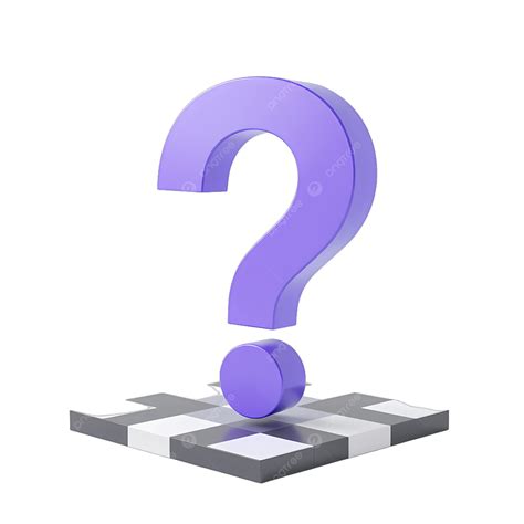 Purple Question Mark Hanging Above The Puzzle Purple Question Mark