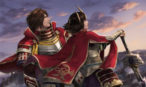 Mitsuya Tachibana Ginchiyo Tachibana Muneshige Sengoku Musou Armor Brown Eyes Brown Hair