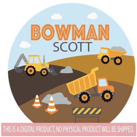 Construction Nursery Etsy