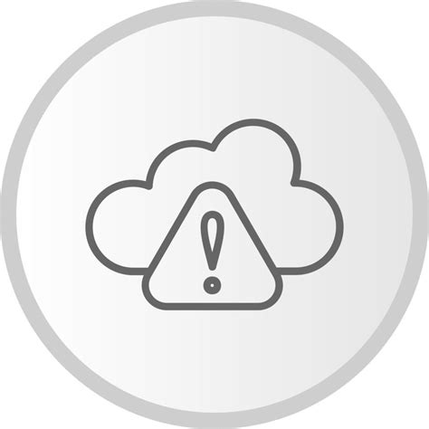 Warning Cloud Computing Vector Icon 15566804 Vector Art At Vecteezy