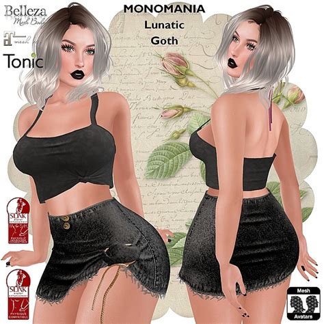 Second Life Marketplace Monomania Lunatic Goth