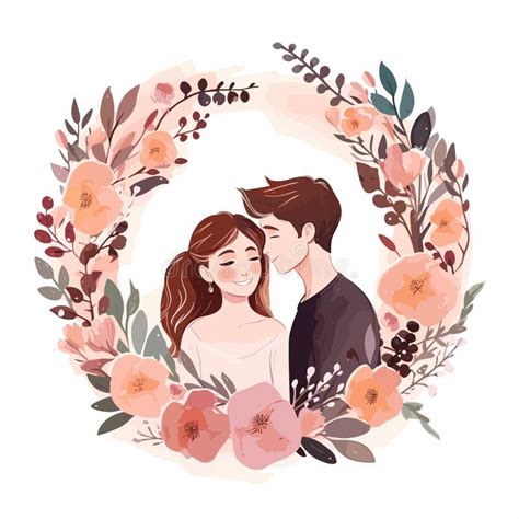 Wedding Hand Drawn Comic Illustration Wedding Vector Doodle Style Cartoon Illustration Stock