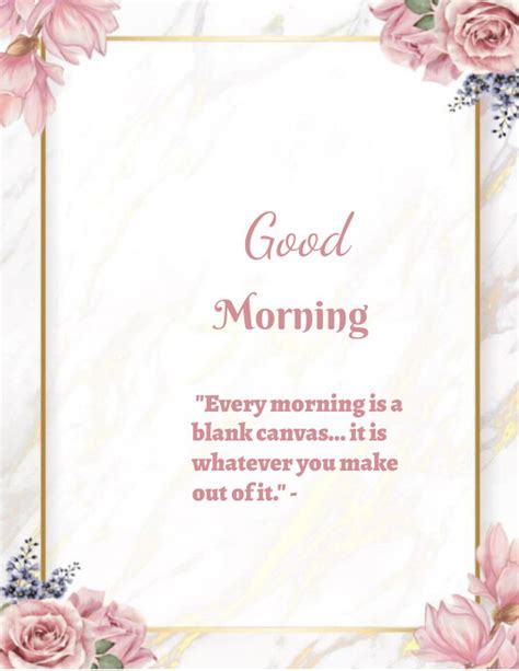Good Morning Template Postermywall