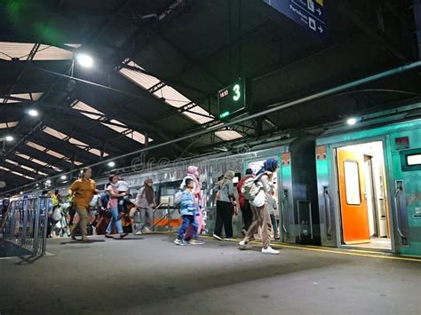 Train Passengger At Station 07 November 2022 Yogyakarta Indonesia Editorial Image Image Of