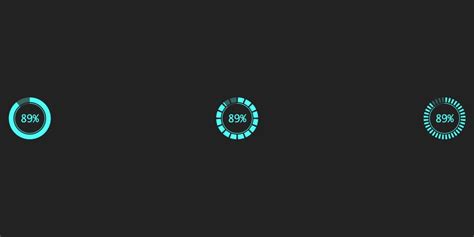 html中基于纯css实现的简约圆形刻度指示loading加载器